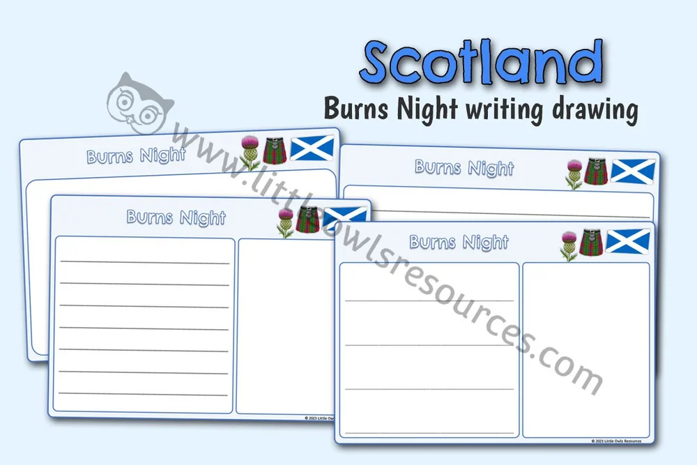 Burns Night Drawing/Mark Making/Writing | EYFS & KS1 Printables ...