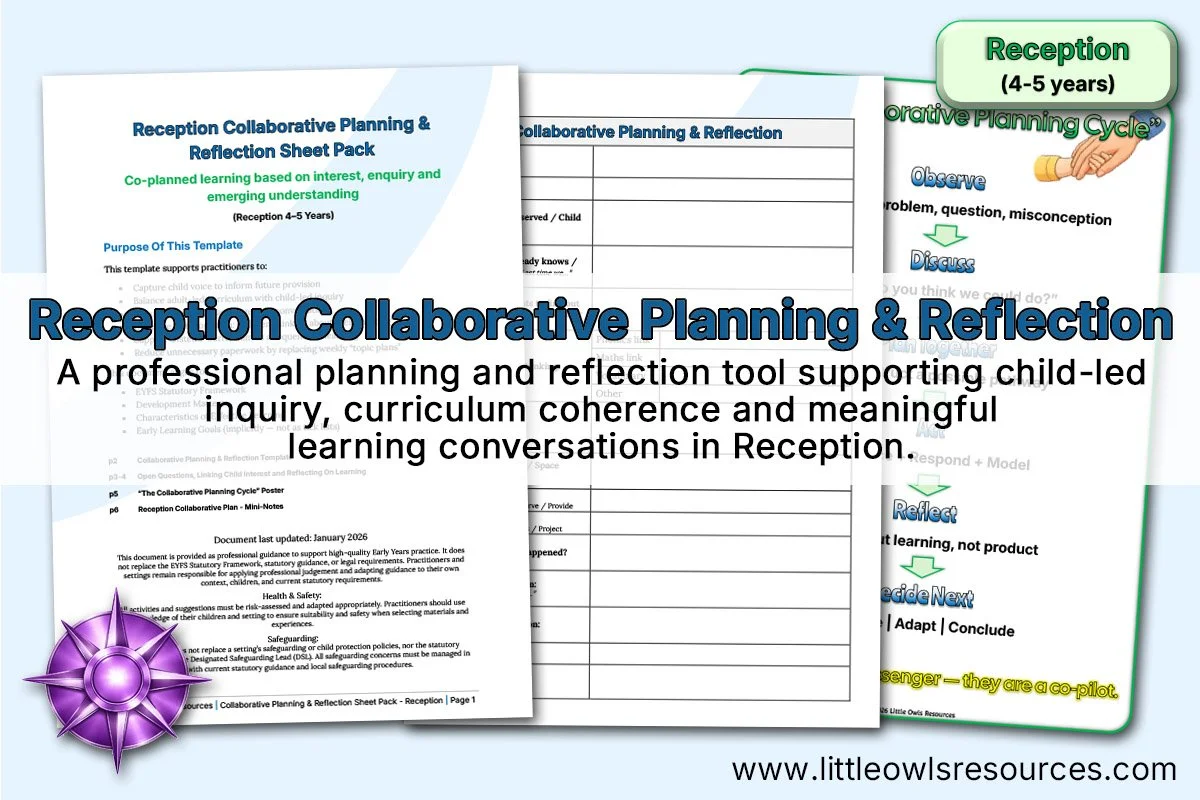 Reception Collaborative Planning & Reflection Sheet | 4-5 Years ...