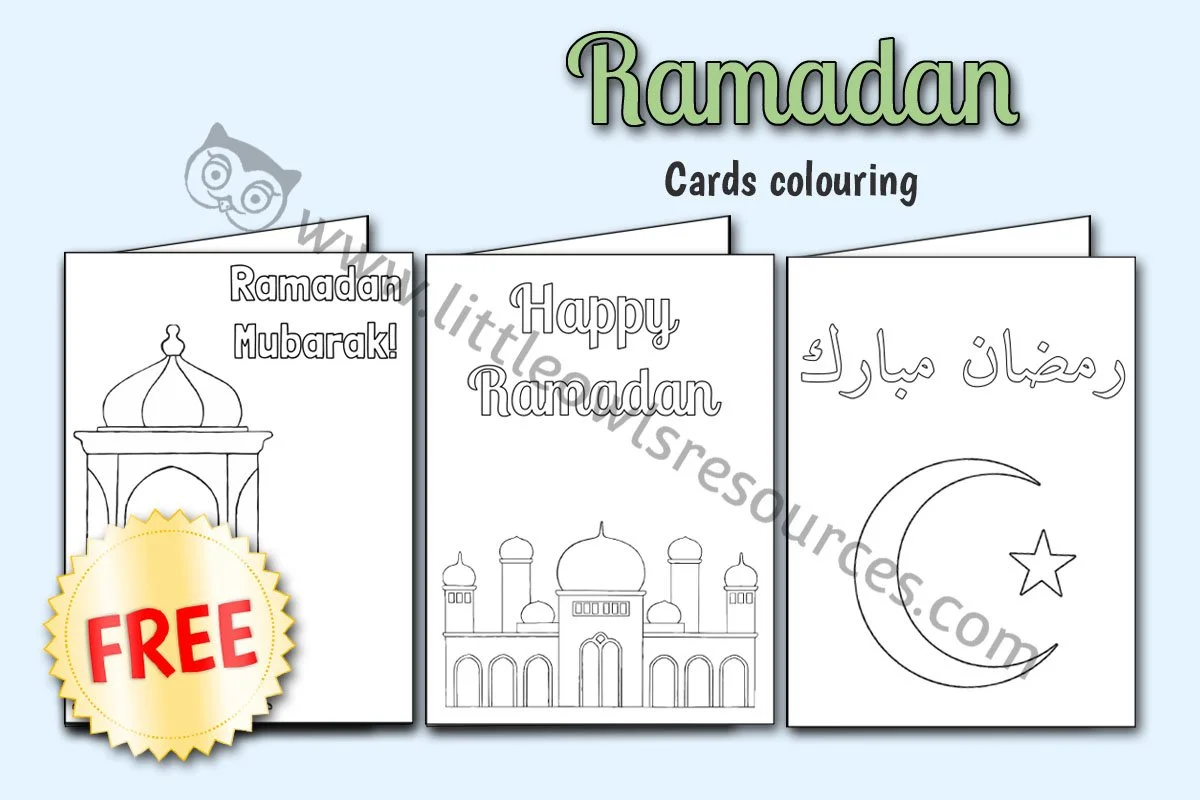 FREE Ramadan: Greeting Card Templates | EYFS & KS1 Printables — Little ...