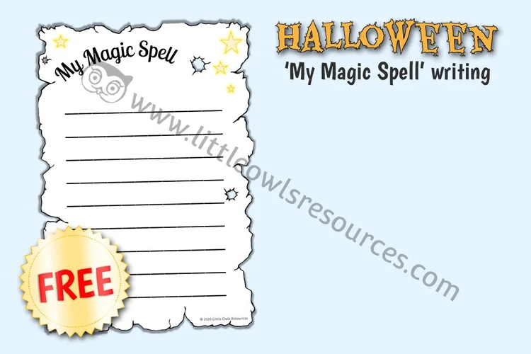 FREE Halloween: 'My Magic Spell' Writing Activity | EYFS & KS1 ...