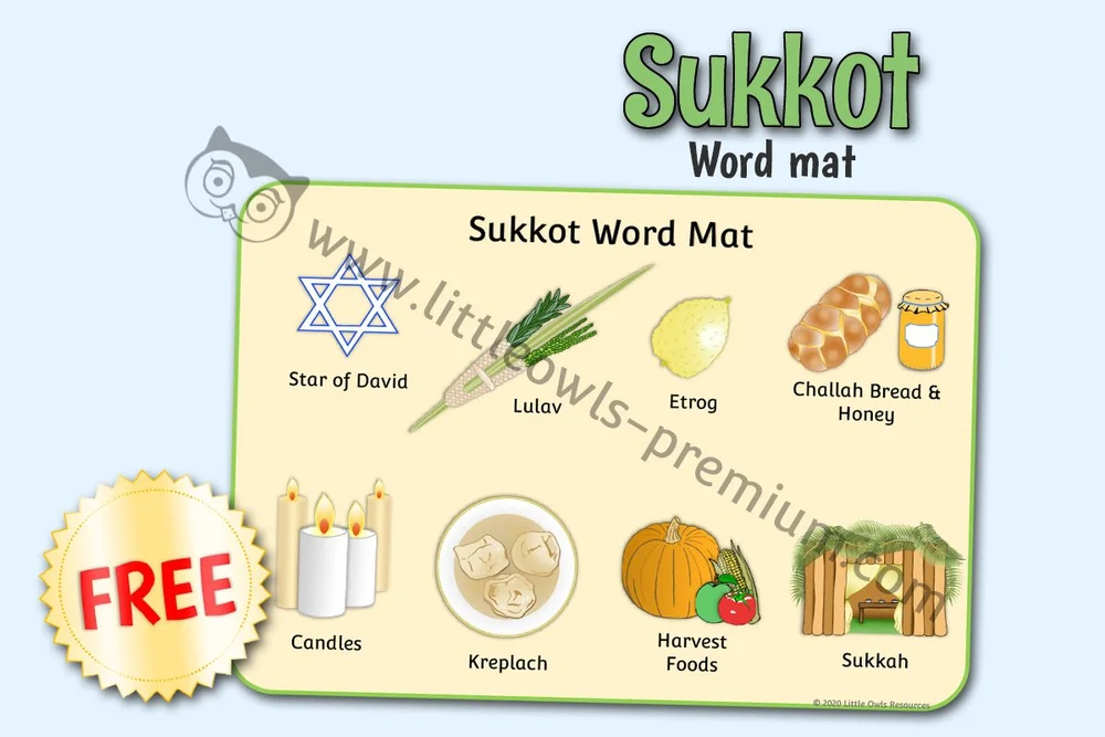 FREE and PREMIUM Sukkot Early Years/EYFS/Preschool Editable printable ...