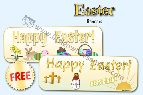 FREE 'Happy Easter!' Display Banners | EYFS & KS1 Printables — Little ...