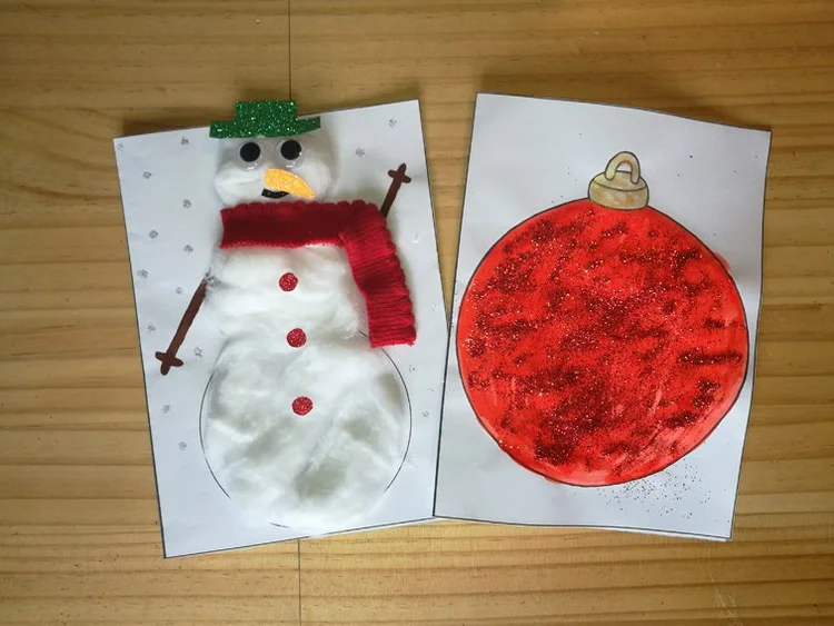 FREE Christmas Card: Festive Outline Templates | EYFS & KS1 Printables ...