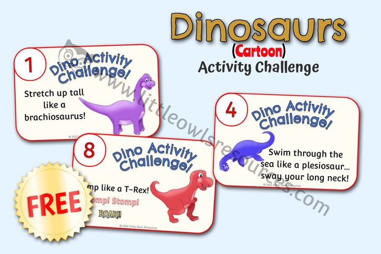 FREE Dinosaurs: Movement & Role Play Activity Cards | EYFS & KS1 ...