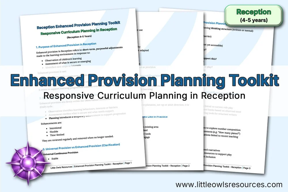 Reception Enhanced Provision Planning Toolkit | 4–5 Years — Little Owls ...