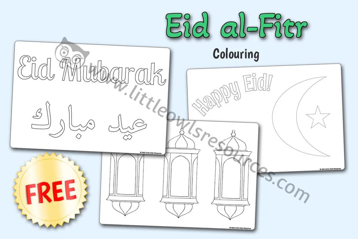 FREE Eid al-Fitr: Colouring Sheet Activity Pages | EYFS & KS1 ...