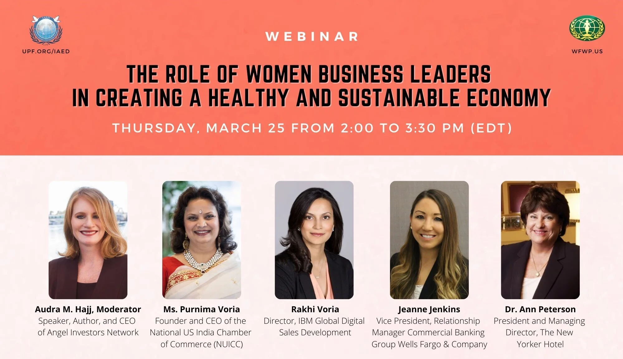 Women Buisness Leaders in a Healthy Economy — Women's Federation for ...