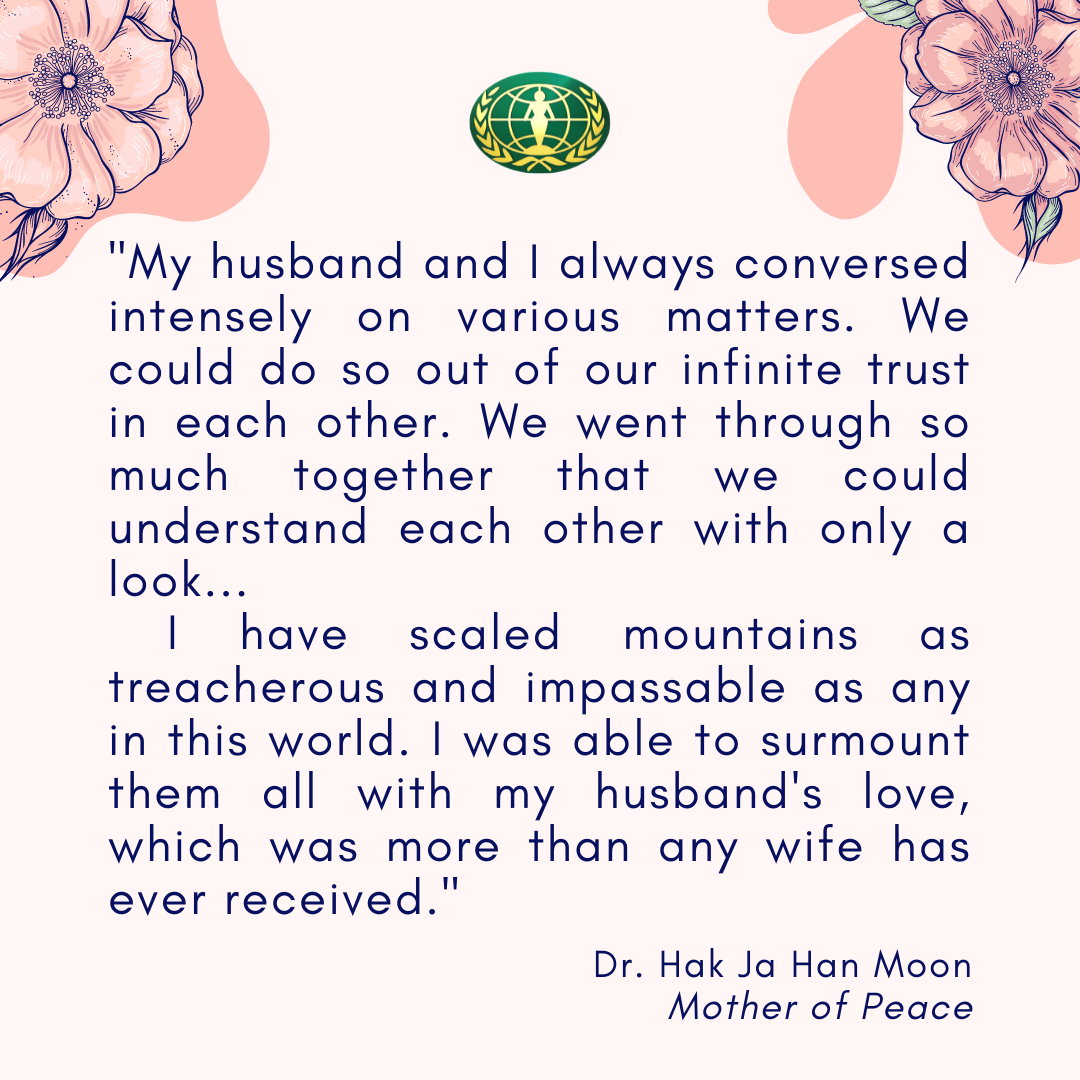 What Inspires Me About Our Founders — Women's Federation for World ...