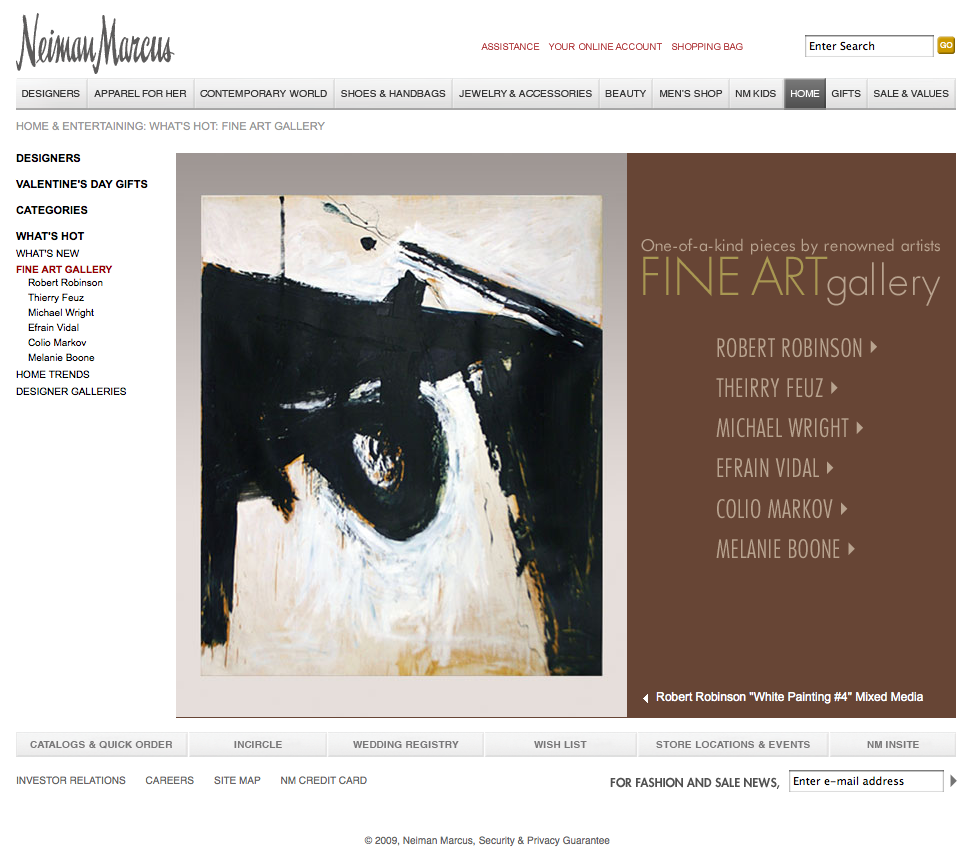 Neiman Marcus Fine Art Gallery — ERIC SWECKER