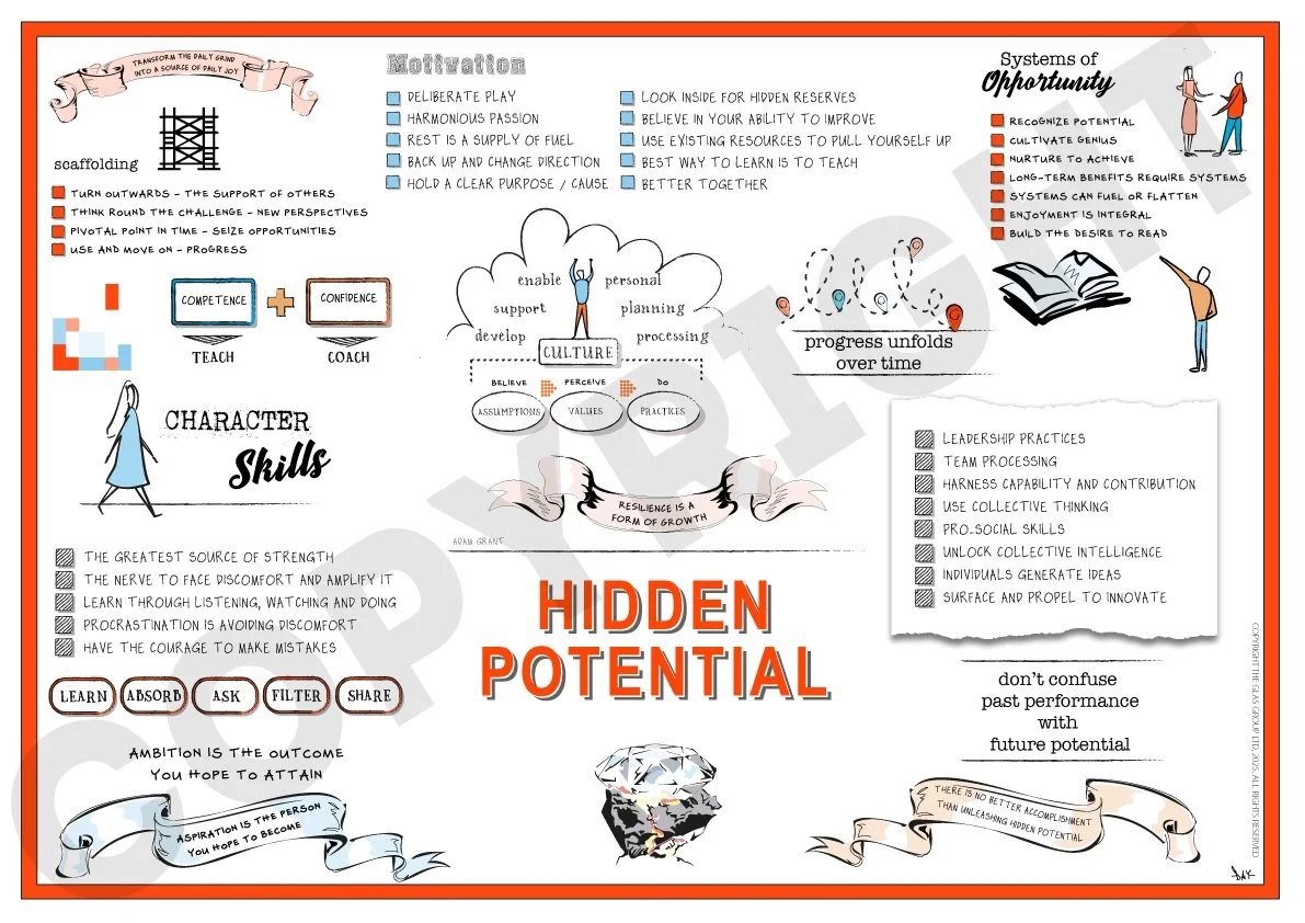 Hidden Potential (Adam Grant) Visual Synopsis by Dani Saveker — Visual ...