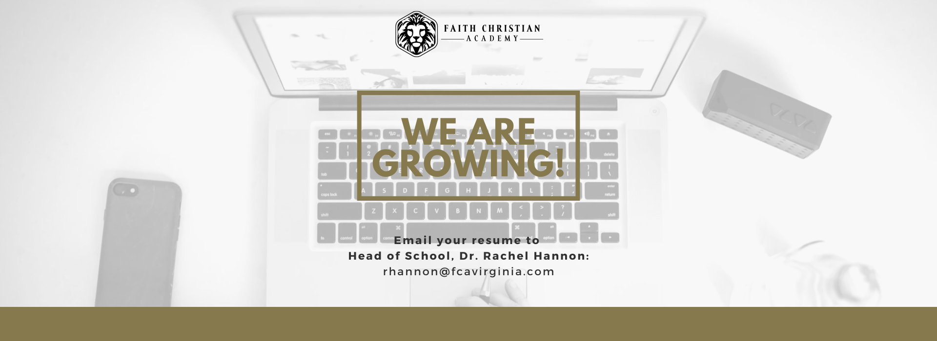 Employment Opportunities — Faith Christian Academy