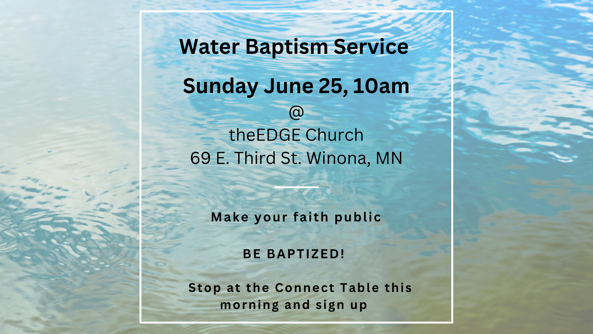 Church Baptism Slides