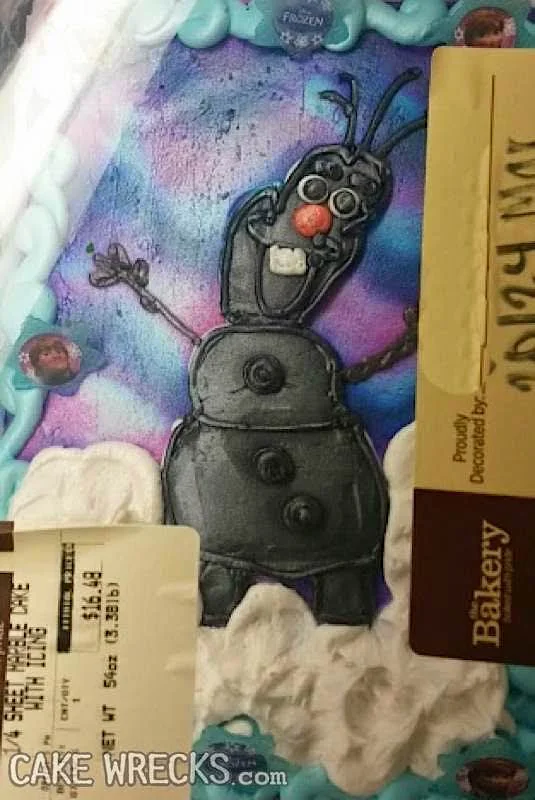 Olaf Heats Things Up — Cake Wrecks