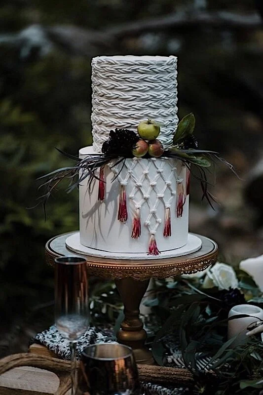 10 Gorgeous Macrame Cakes To Make You Feel Knotty — Cake Wrecks