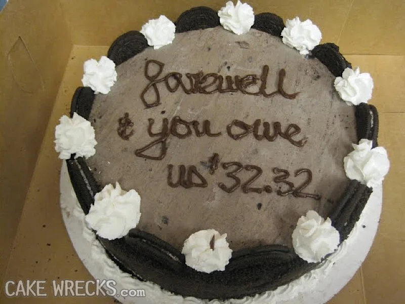 12 Mean-But-Funny Cakes — Cake Wrecks