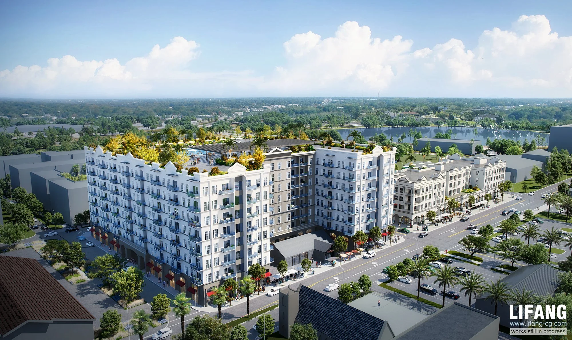 3D Aerial Rendering Services — Architectural Rendering, Animation, Walkthrough Service Experts ...