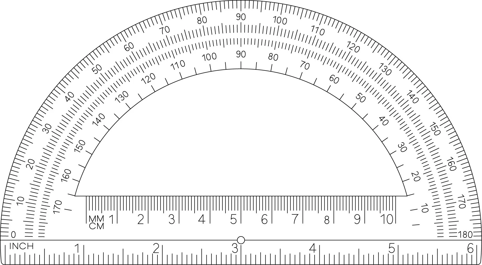 Protractor — Layered Paper Art - Laser Cut