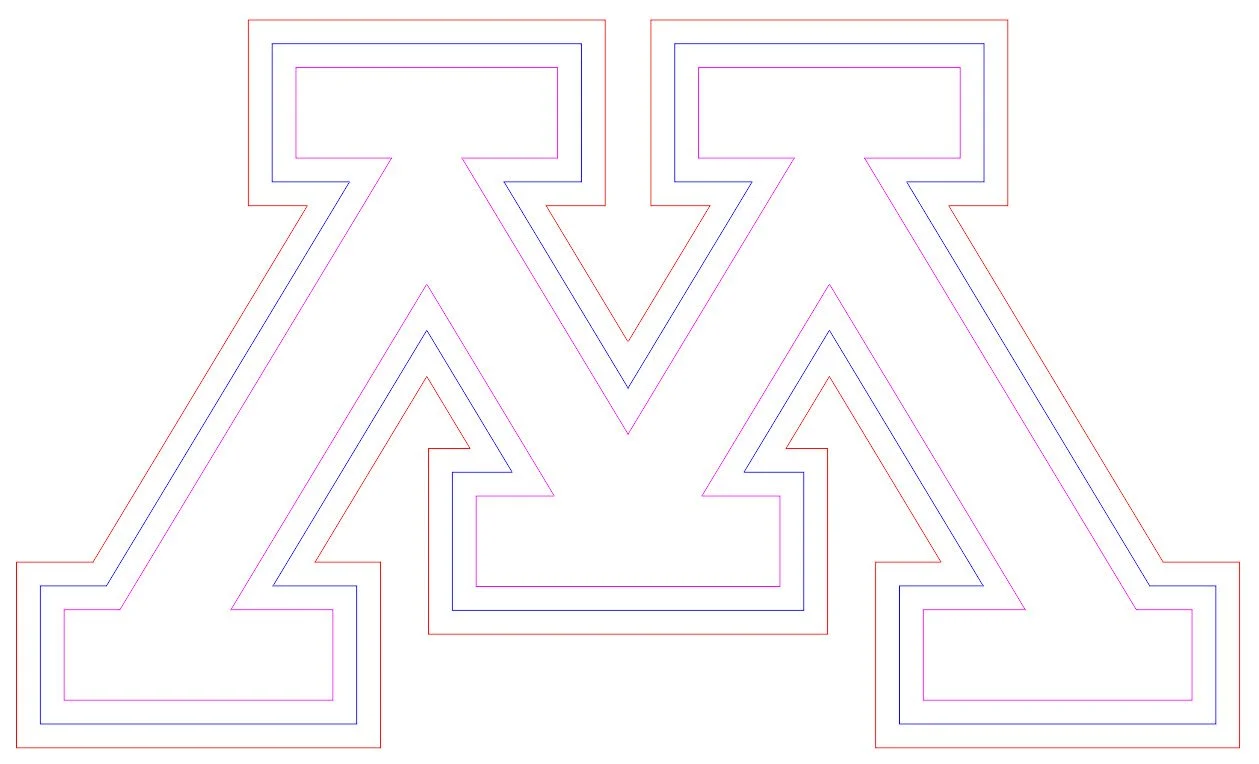 MN Gopher Logo — Layered Paper Art - Laser Cut