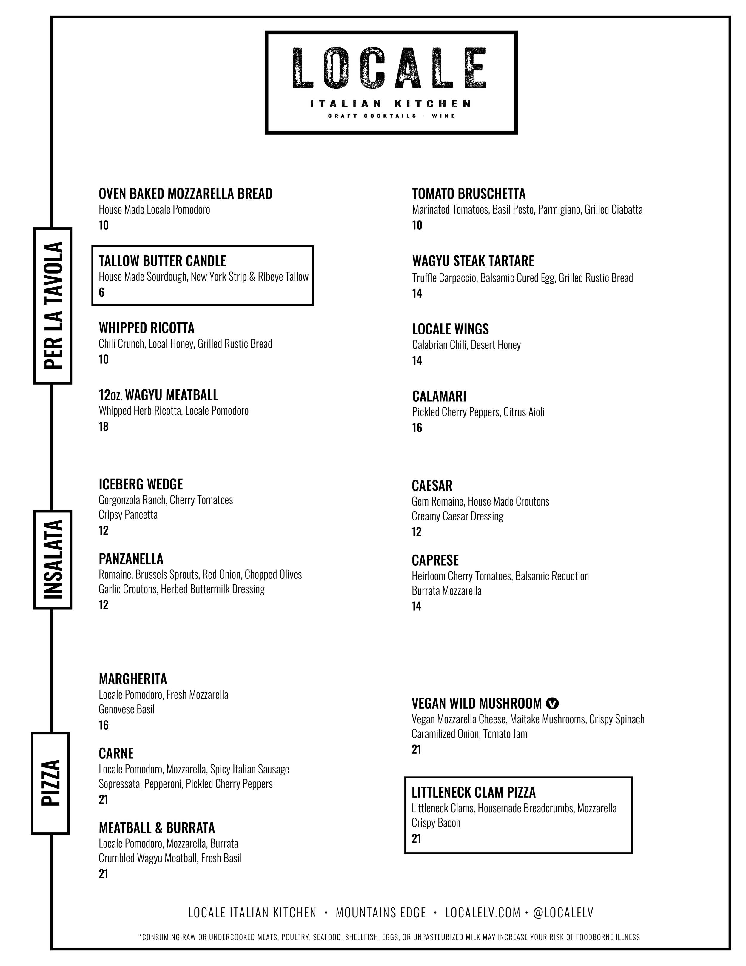 Locale Italian Kitchen - Homemade Italian Cuisine & Craft Cocktails