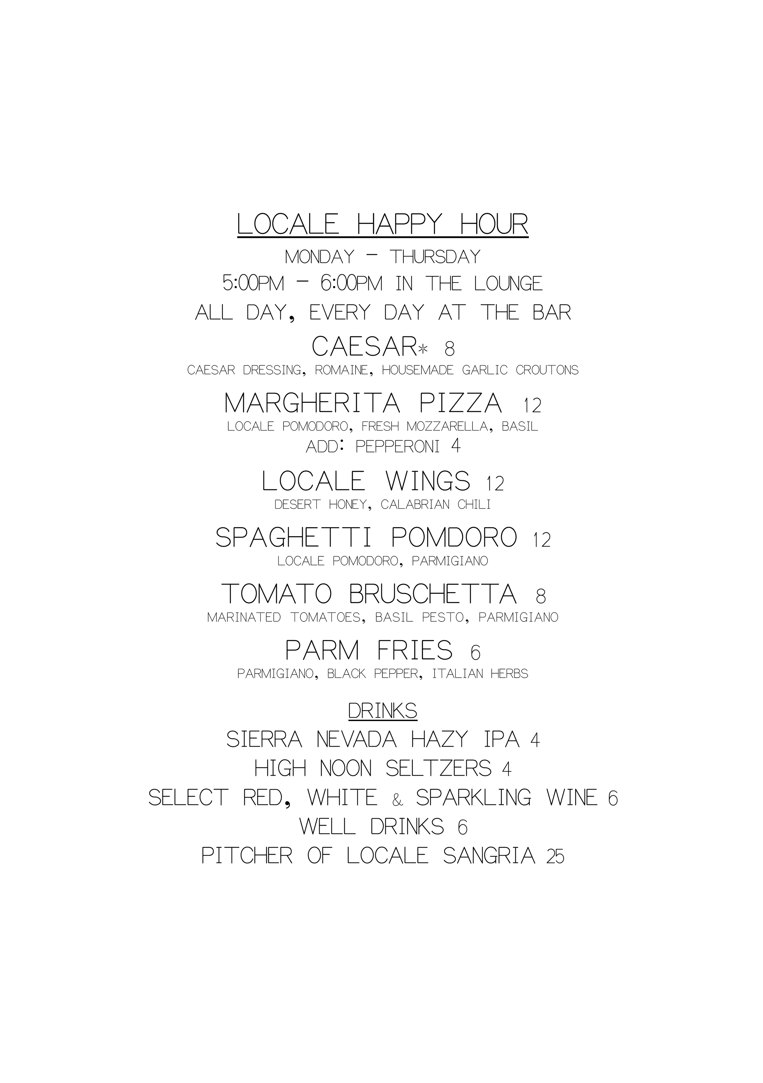 Locale Italian Kitchen - Homemade Italian Cuisine & Craft Cocktails