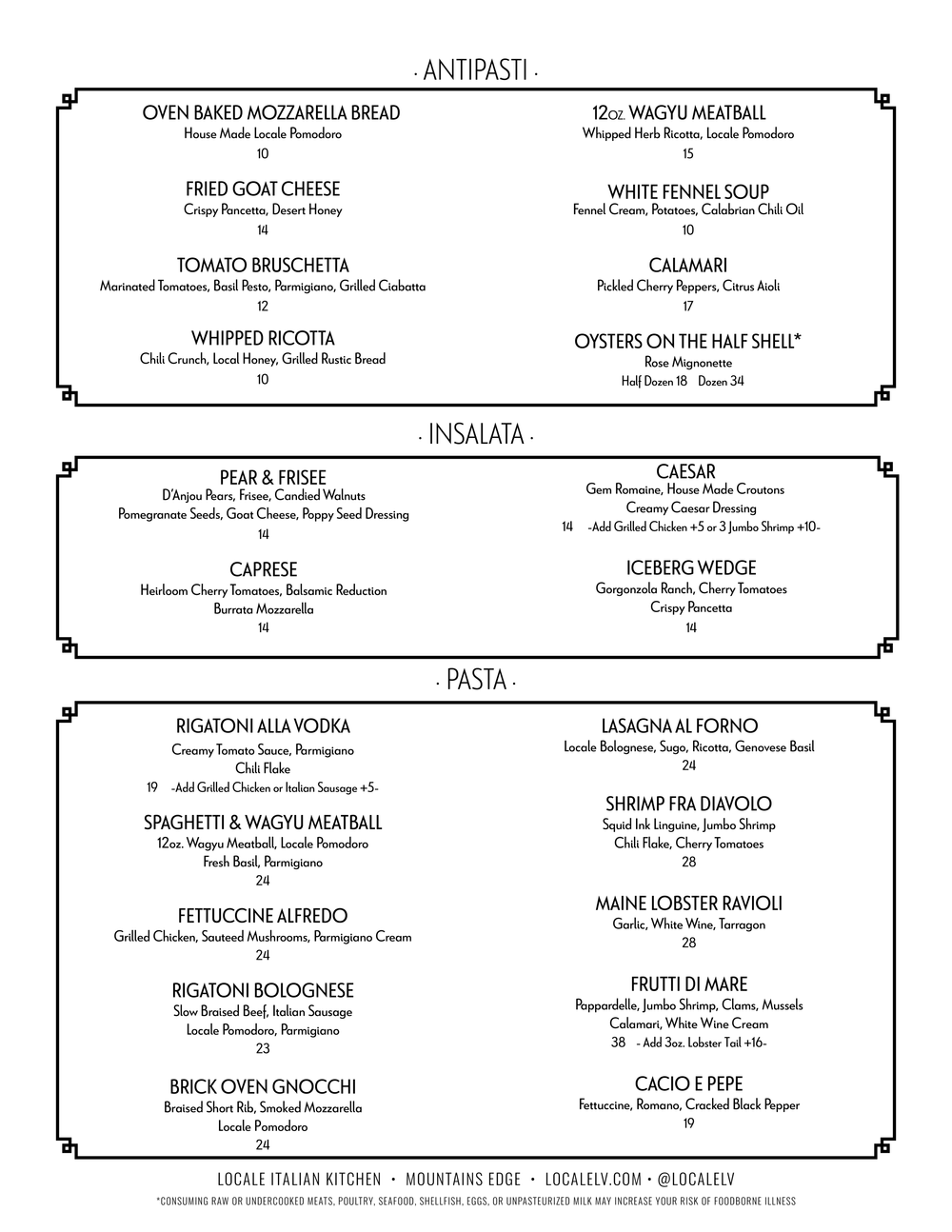 Locale Italian Kitchen - Homemade Italian Cuisine & Craft Cocktails