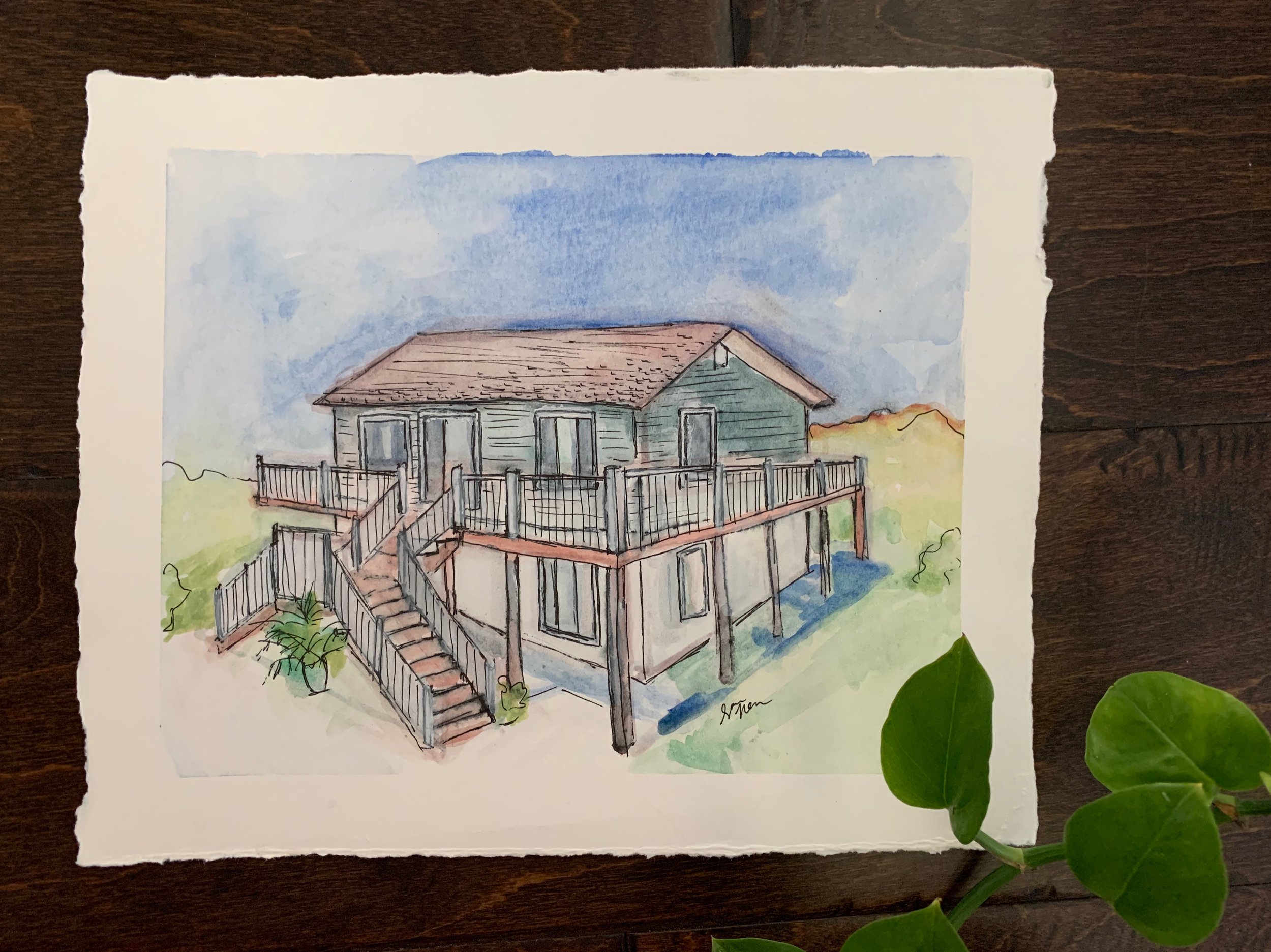 2 Point Perspective Beach