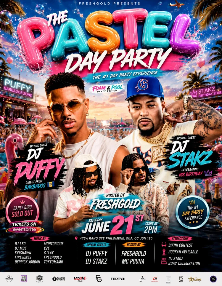 Pastel Day Party | Foam & Pool Party Edition — DJ STAKZ