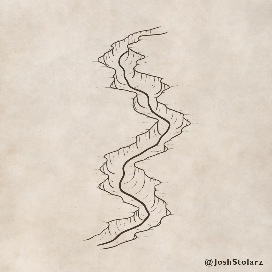 How to Draw a Canyon — Map Effects
