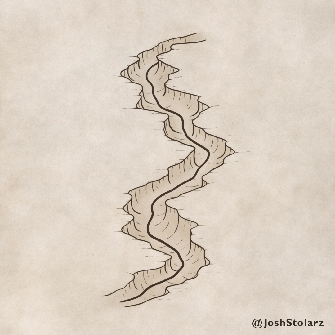 How to Draw a Canyon — Map Effects
