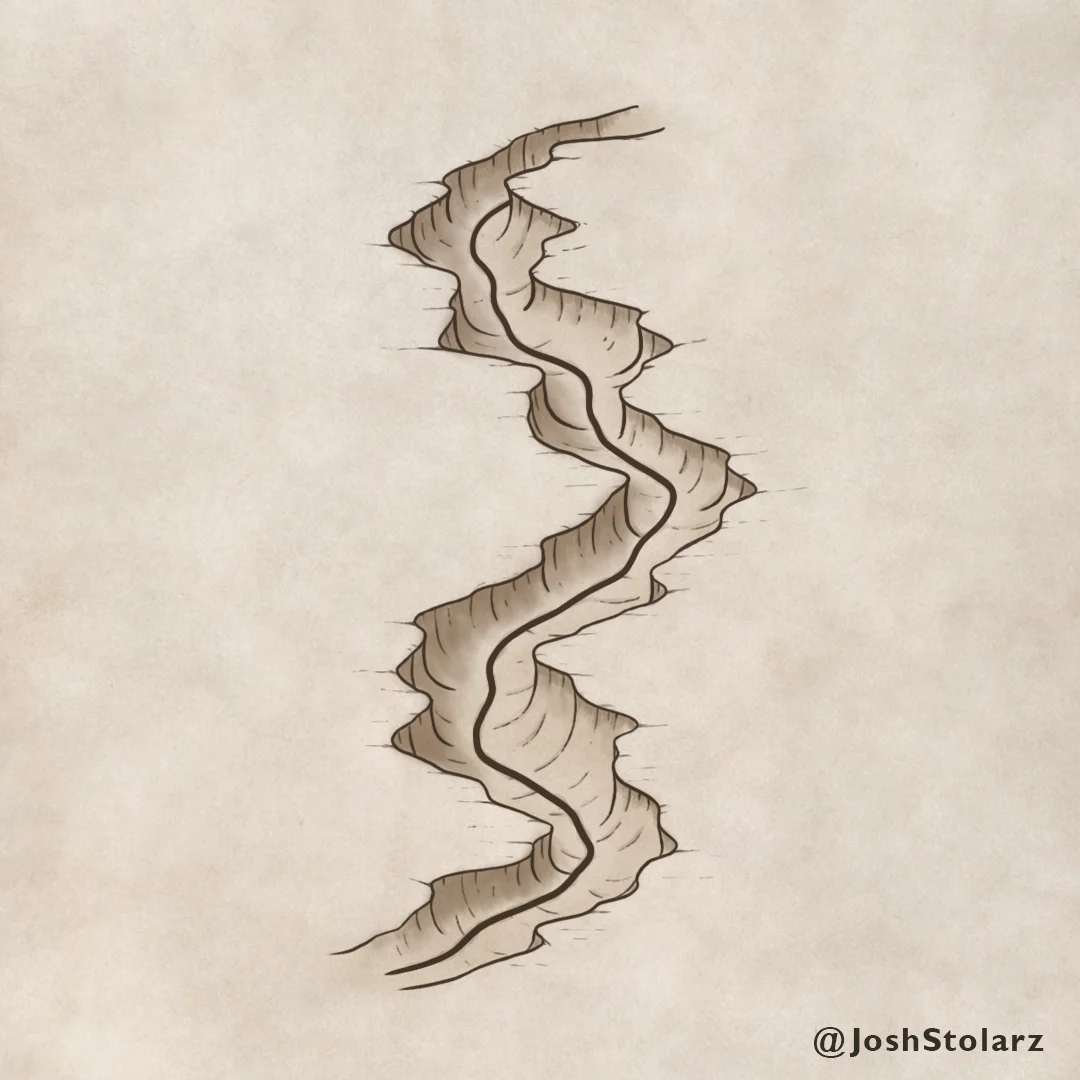 How to Draw a Canyon — Map Effects