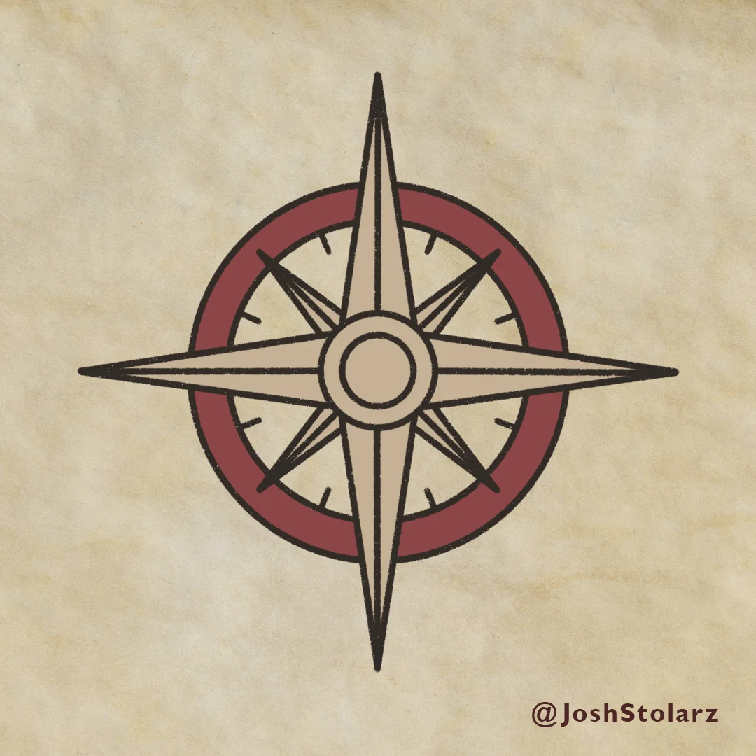 How to Draw a Simple Compass On Your Maps — Map Effects