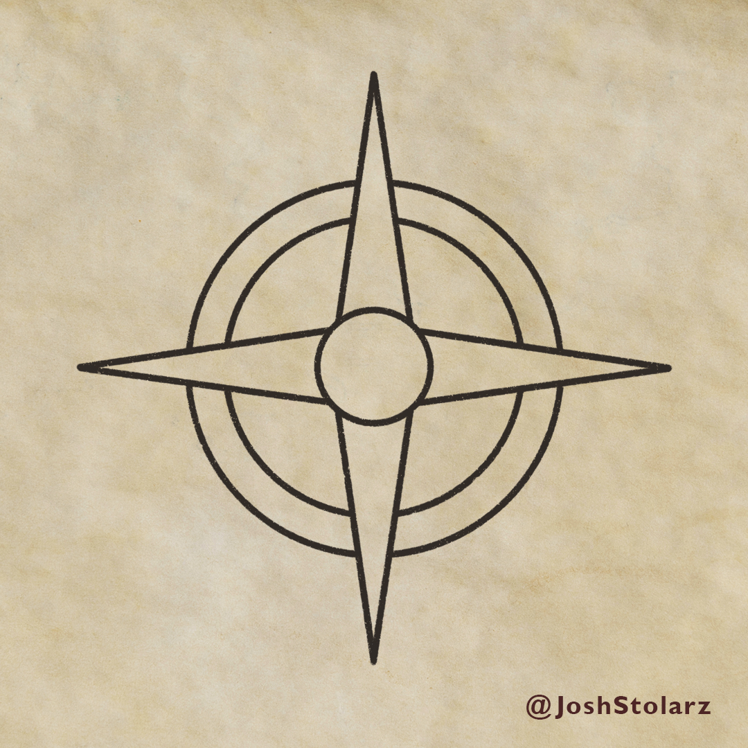 How to Draw a Simple Compass On Your Maps — Map Effects