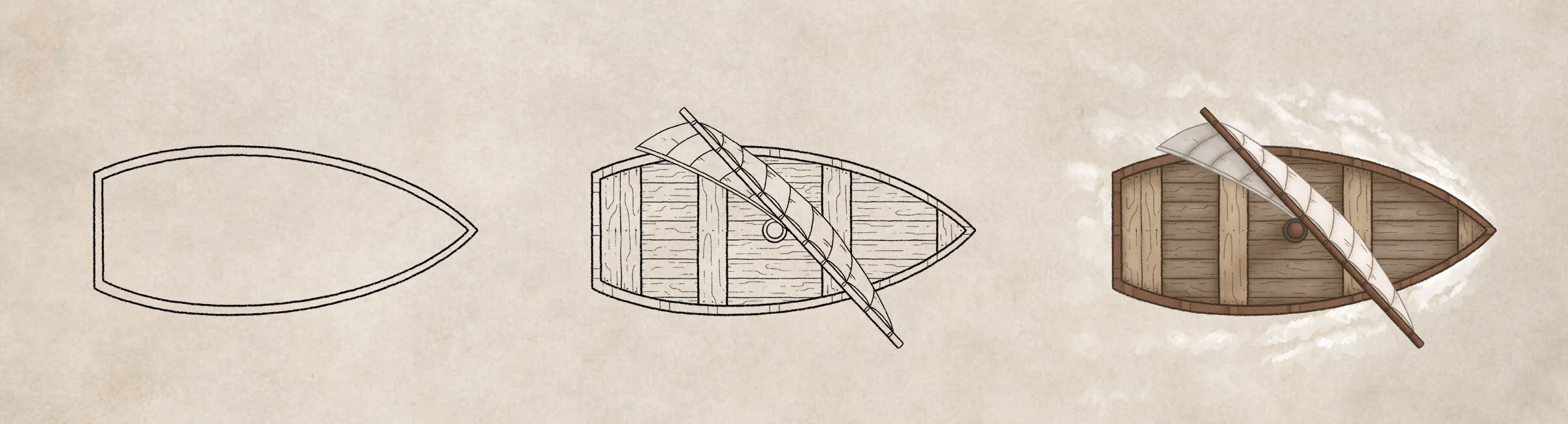 How to Draw a Wood Boat — Map Effects