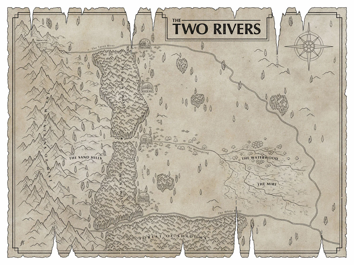 The Two Rivers Map | The Process — Map Effects