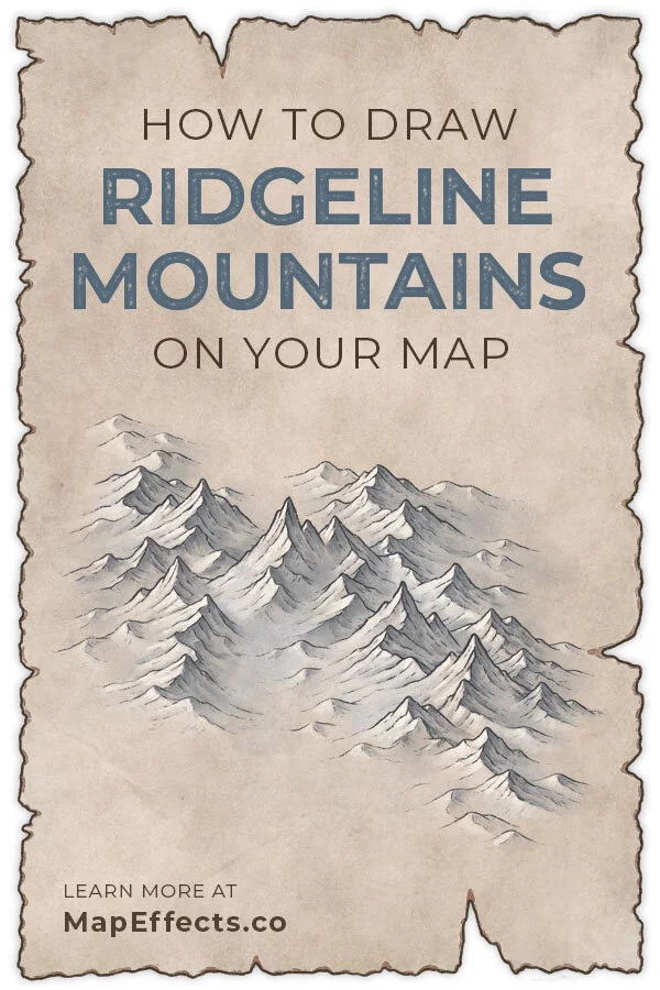 How to Draw Ridgeline Mountains — Map Effects