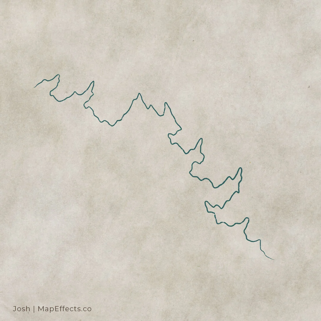How to Draw Ridgeline Mountains — Map Effects