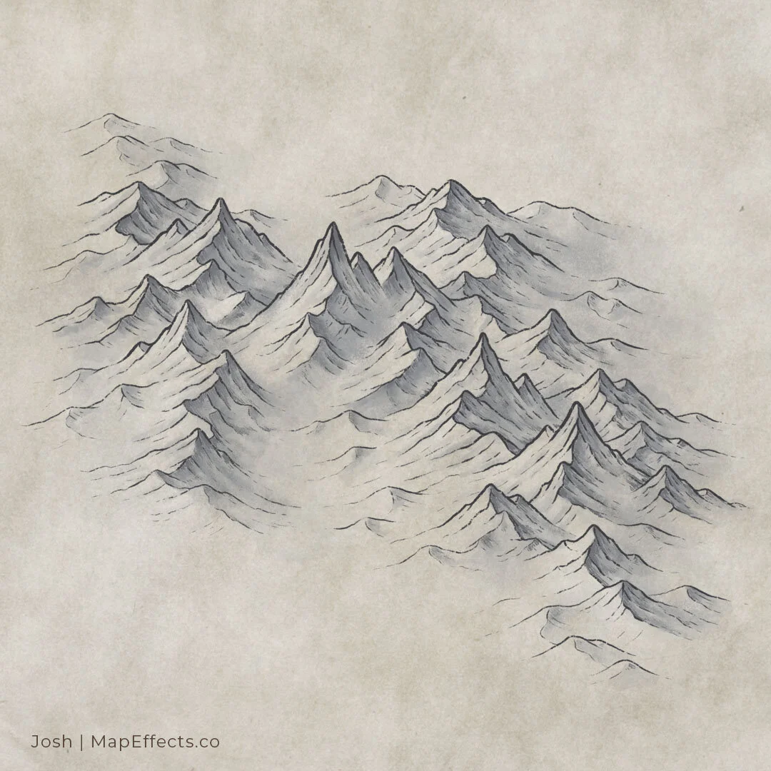 How to Draw Ridgeline Mountains — MapEffects | Josh Stolarz