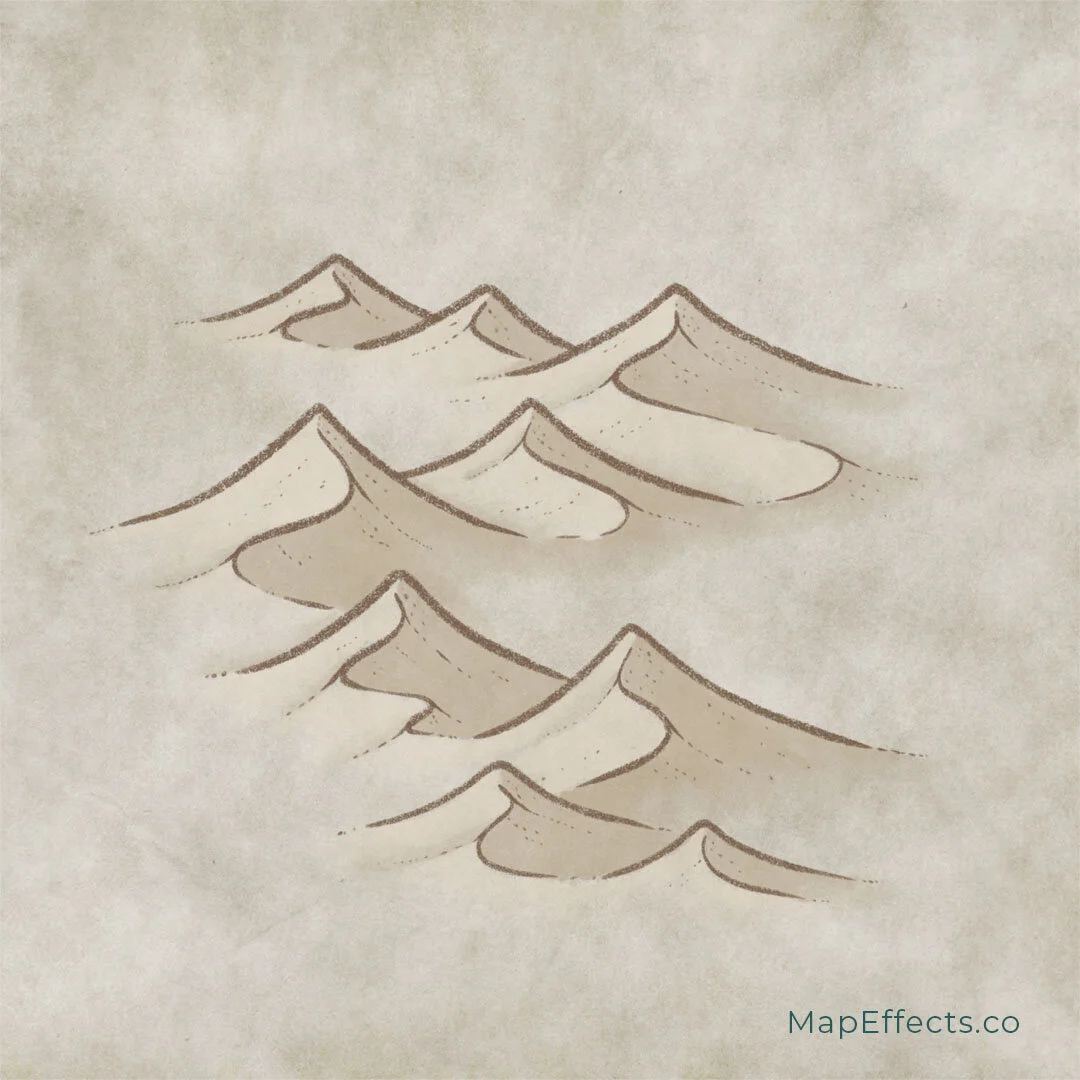 How to Draw Sand Dunes — Map Effects