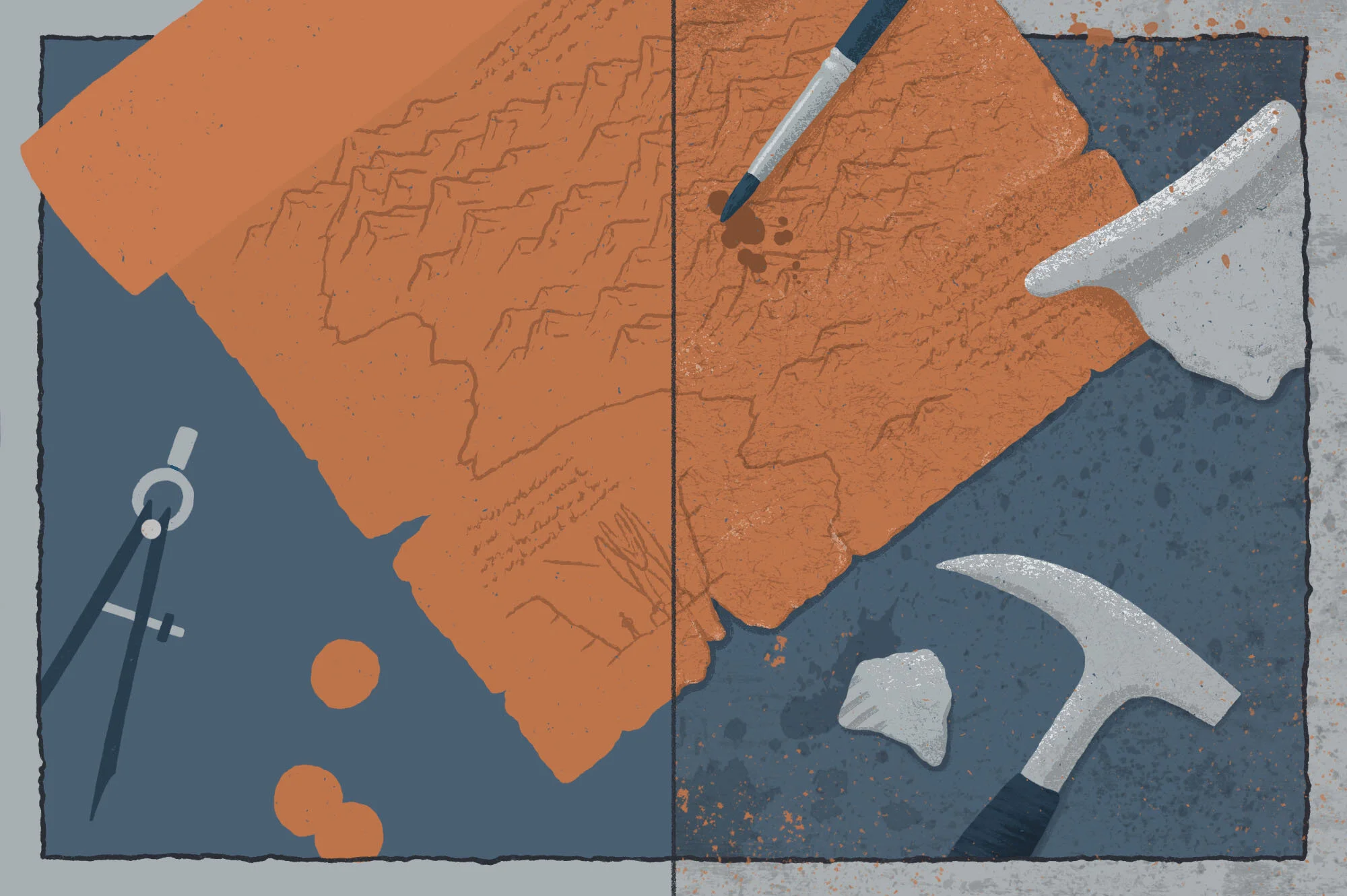 Cartographer's Texture Brush Field Kit for Procreate — Map Effects