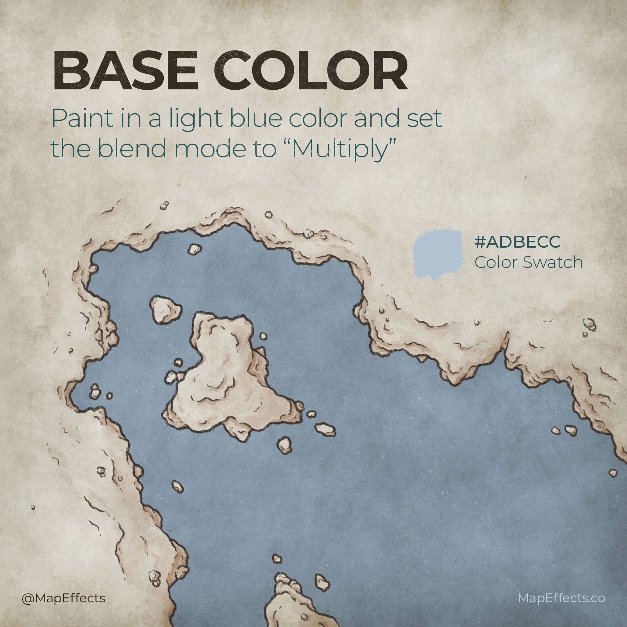 How to Shade Oceans and Seas On Your Fantasy Map — Map Effects