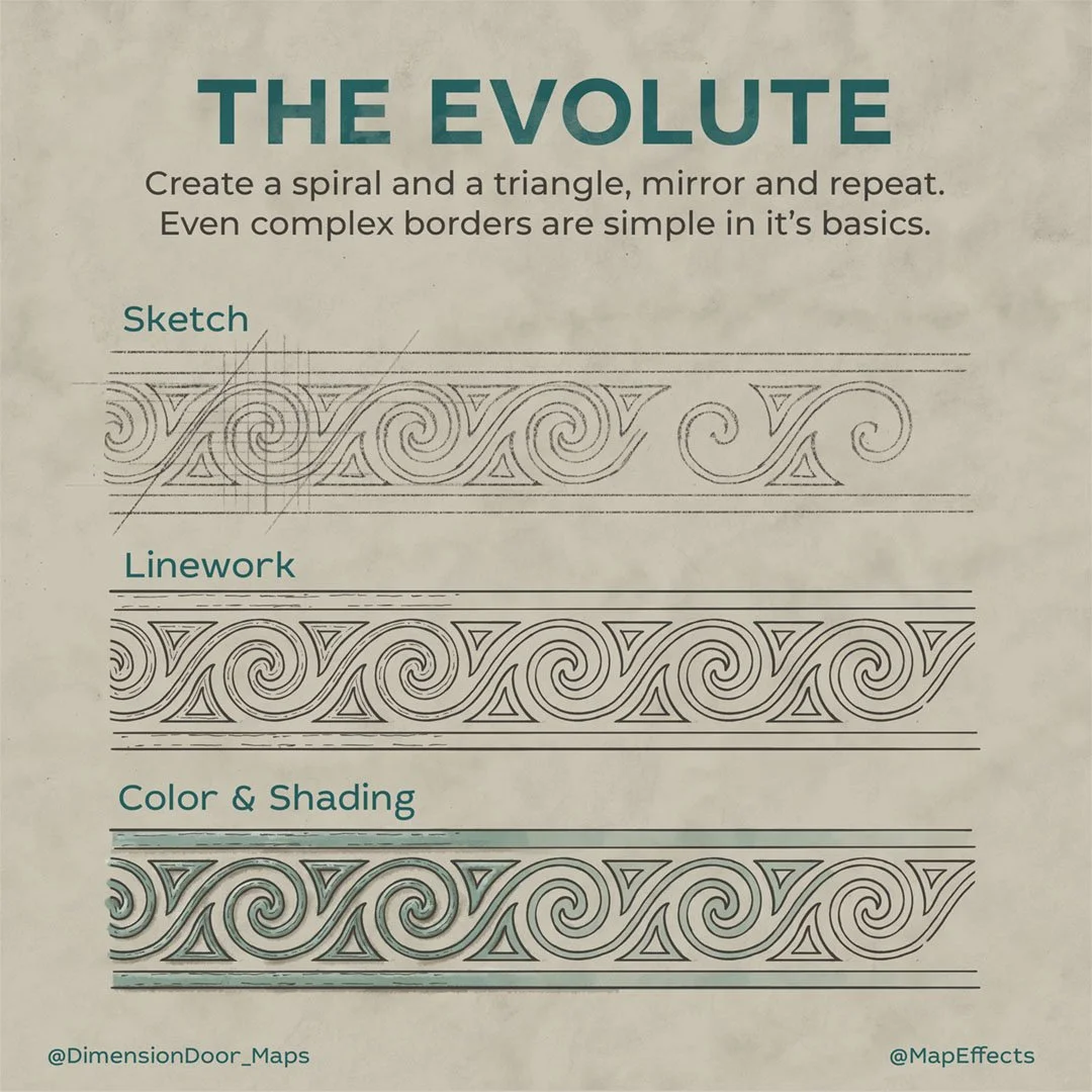 How to Draw 7 Borders for Your Fantasy Map — Map Effects