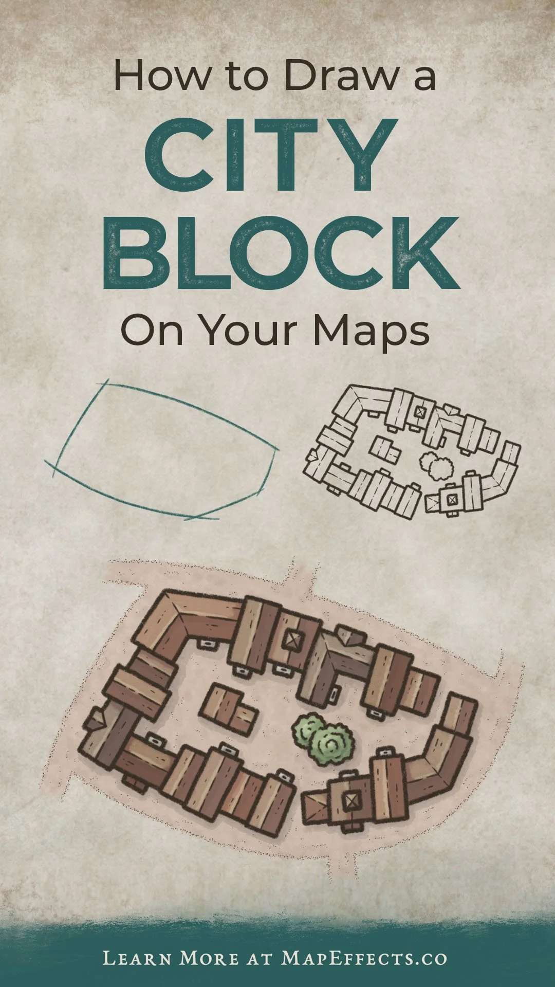 How to Draw a City Block on a Fantasy Map — Map Effects