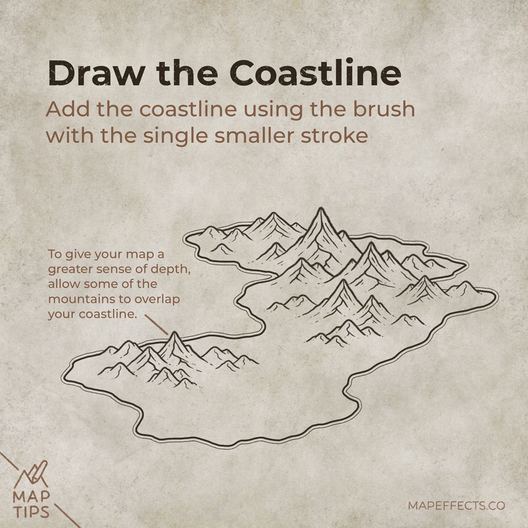 A Simple Way to Create Ocean Hatching on Fantasy Maps — Map Effects