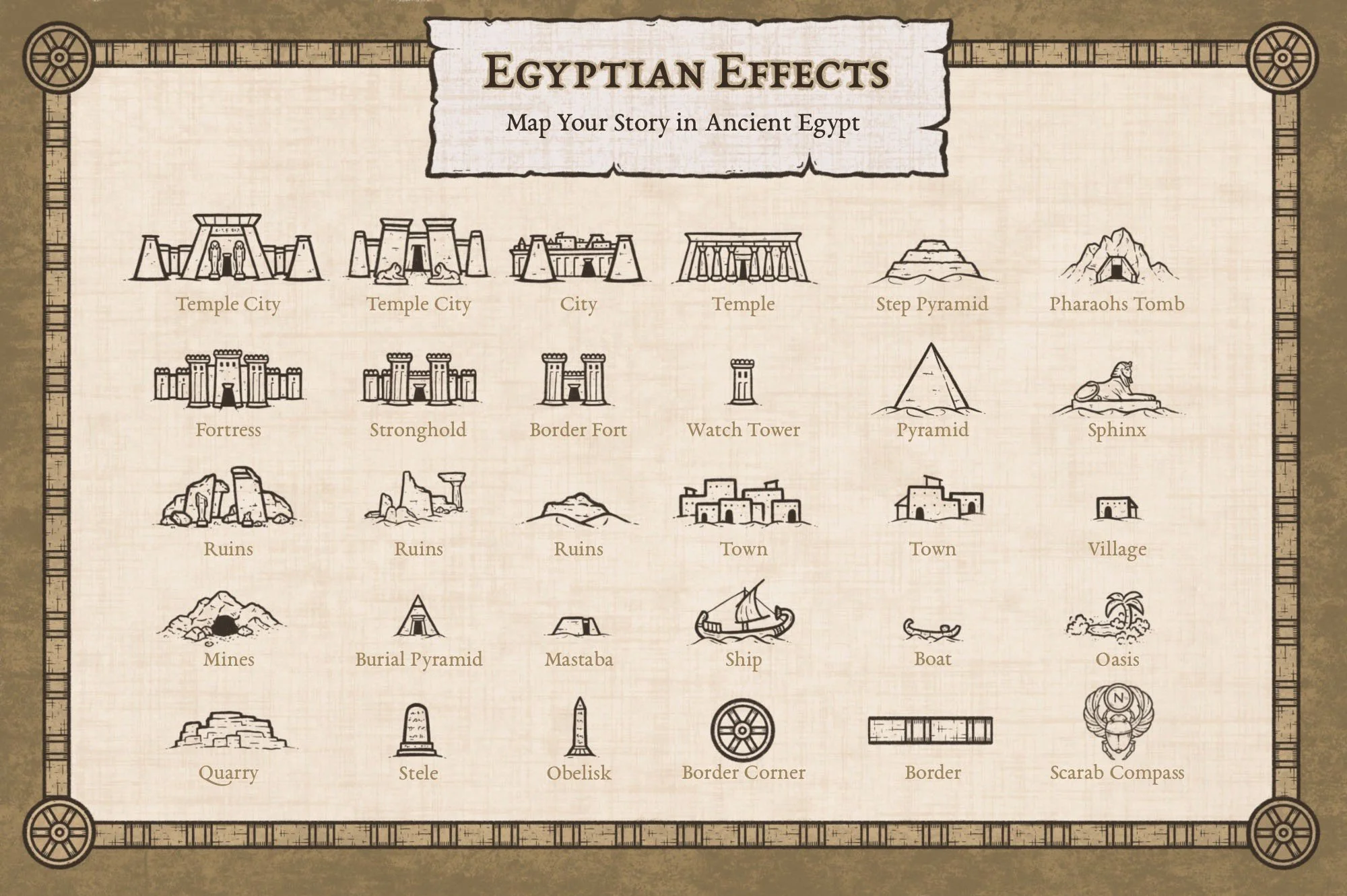 Egyptian Effects | Fantasy Map Builder — Map Effects
