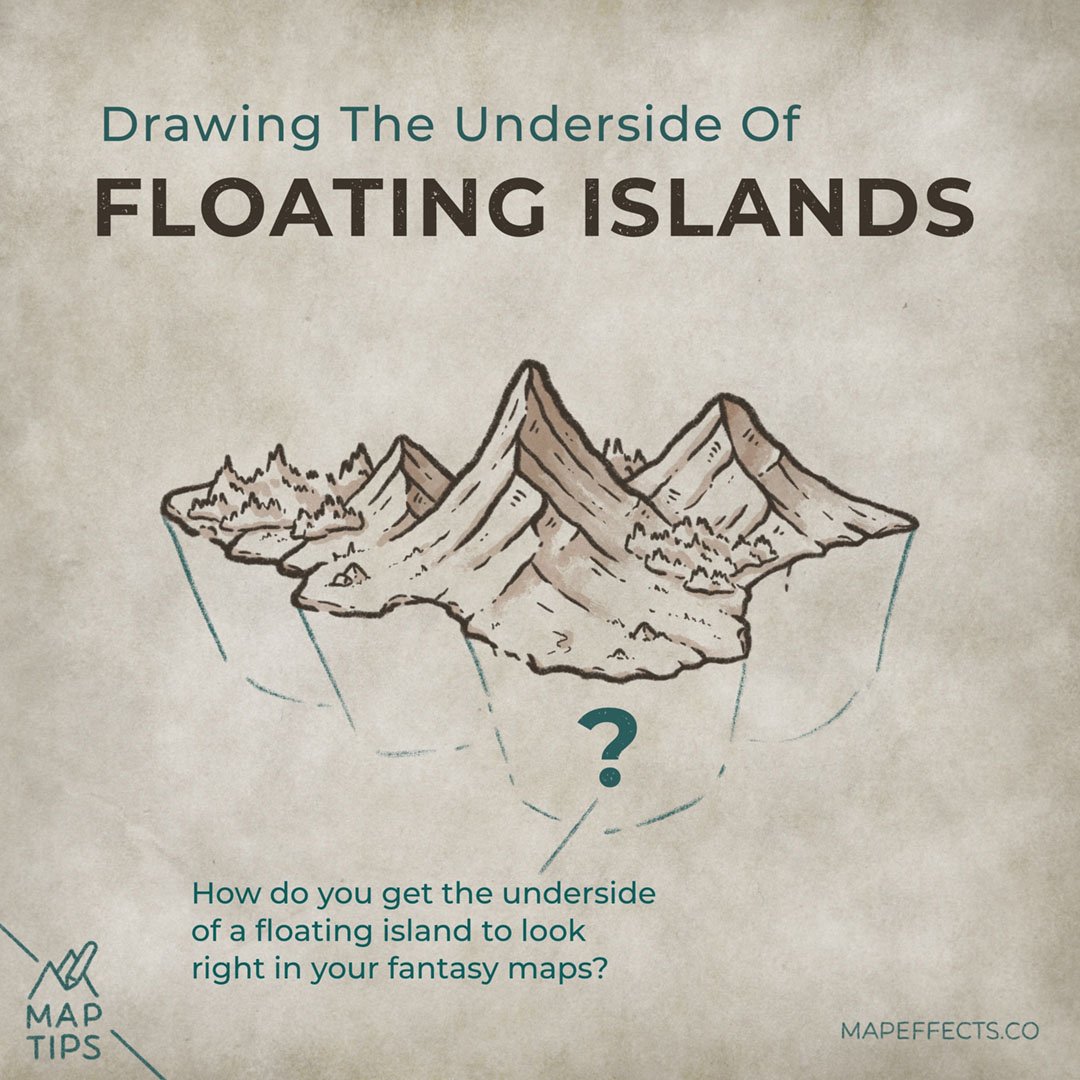 Drawing Floating Islands On Your Fantasy Maps — Map Effects