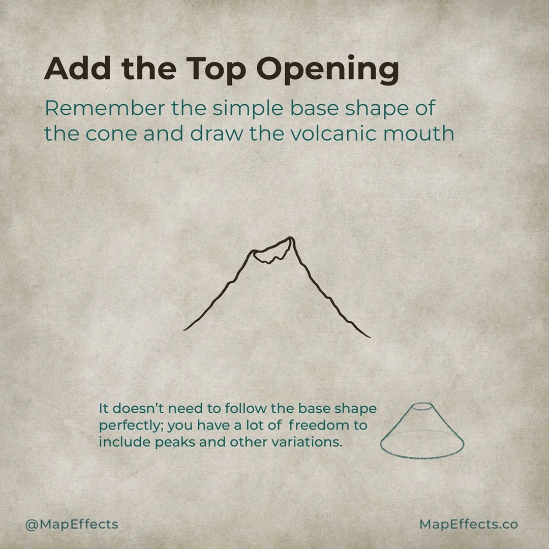 How to Draw a Volcano On Your Fantasy Maps — Map Effects