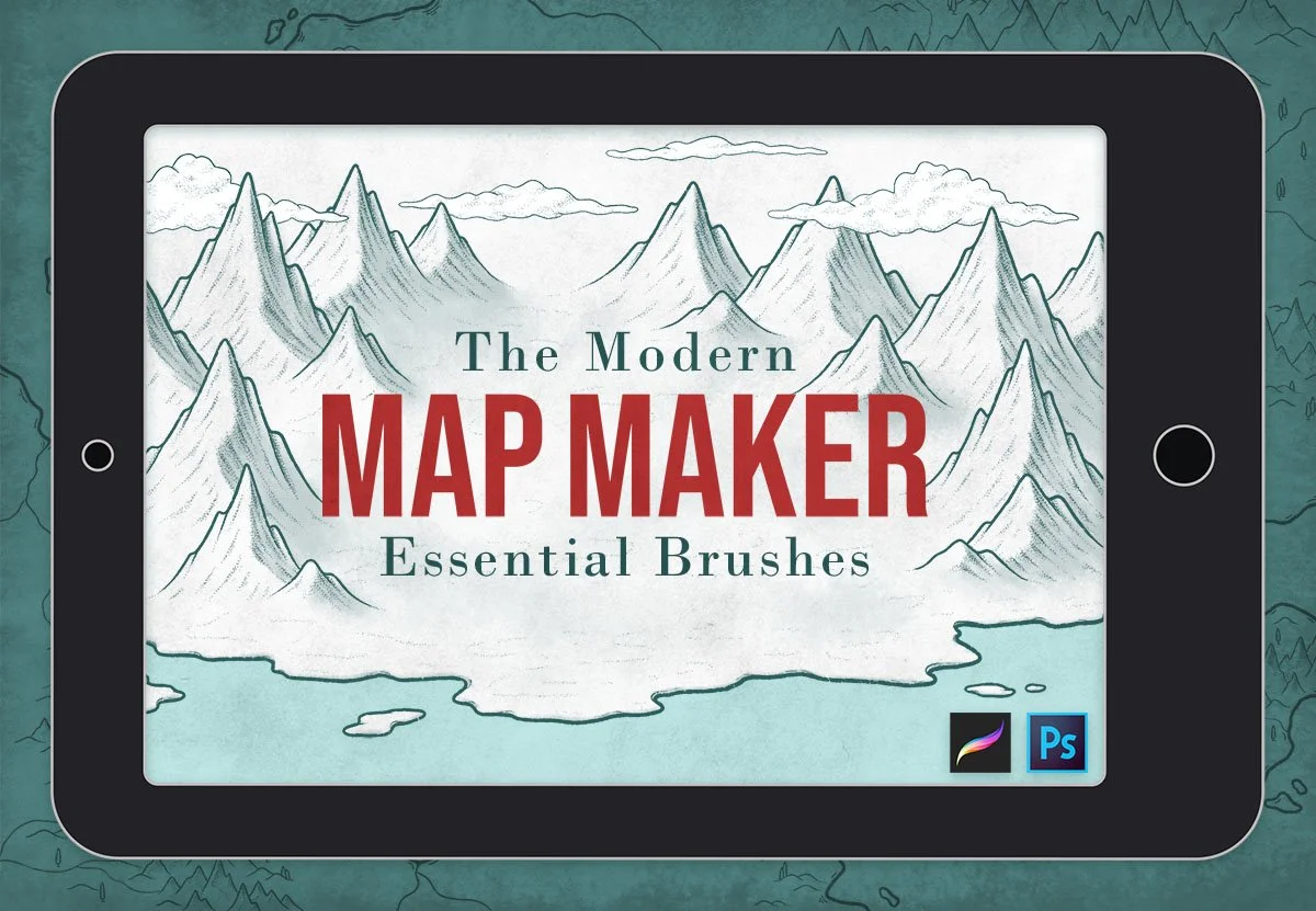 How to Draw Classic Fantasy Mountains — Map Effects