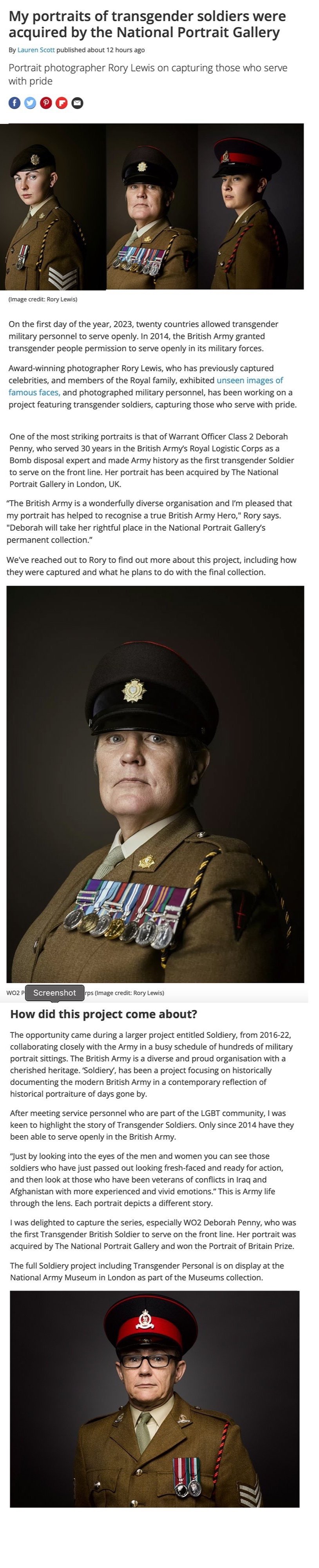 Digital Camera World Transgender Military Portraits — Rory Lewis: Portrait & Headshot Photographer