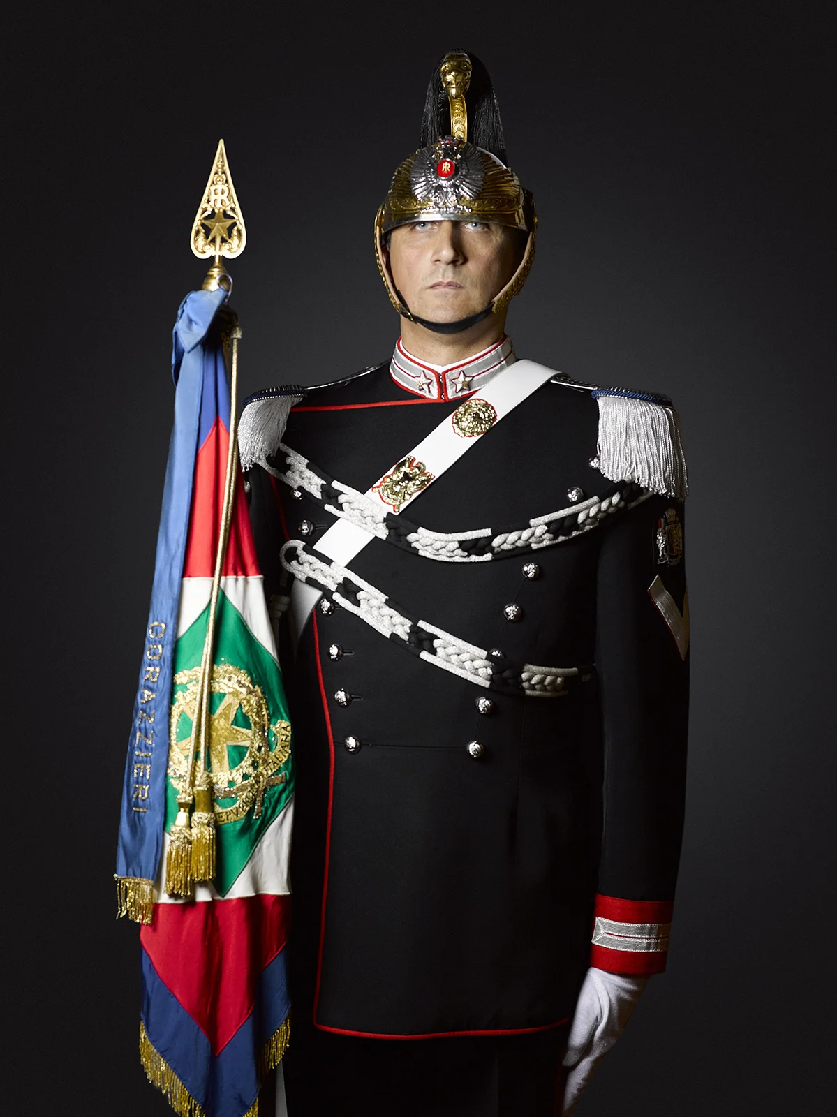 Numero Corazzieri Quirinale Rome Guardia D'onore Al Palazzo Del