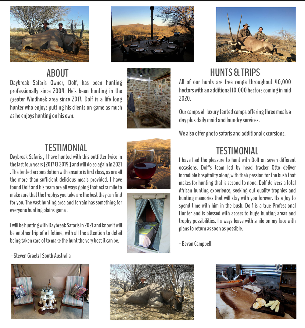 Daybreak Safaris — Rudicle & Company